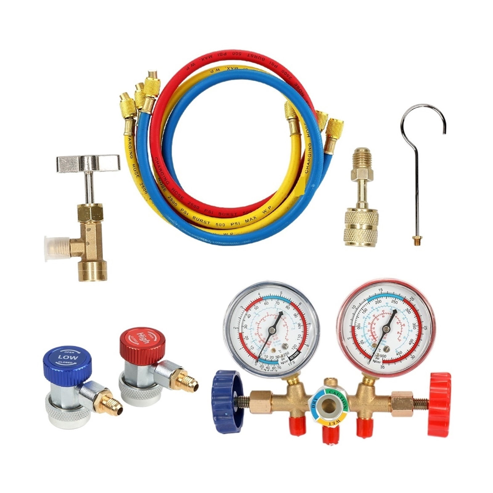 Gauge Manifold R134a R12 R22 R404A Air Conditioning Pressure Gauge ...