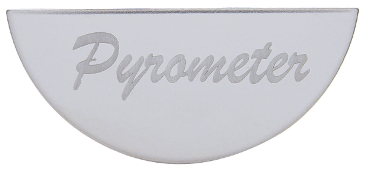 Gauge Plate Emblem for Peterbilt 359 379 Pyrometer Stainless Etched ...