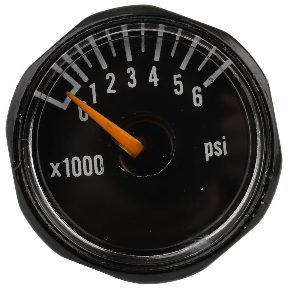 Gauge Pressure Gauge 0-3000/6000 psi Mini Manometer Aluminum Alloy 25mm ...