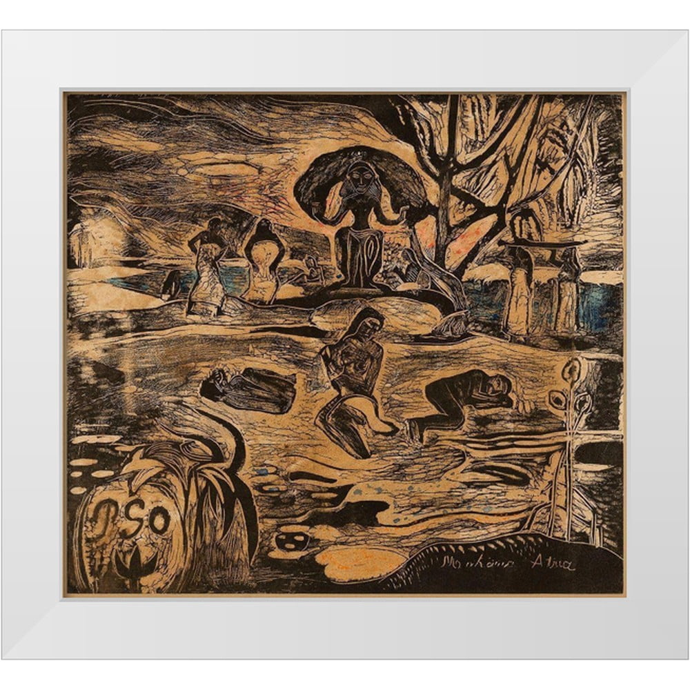 Gauguin, Paul 13x12 White Modern Wood Framed Museum Art Print Titled ...