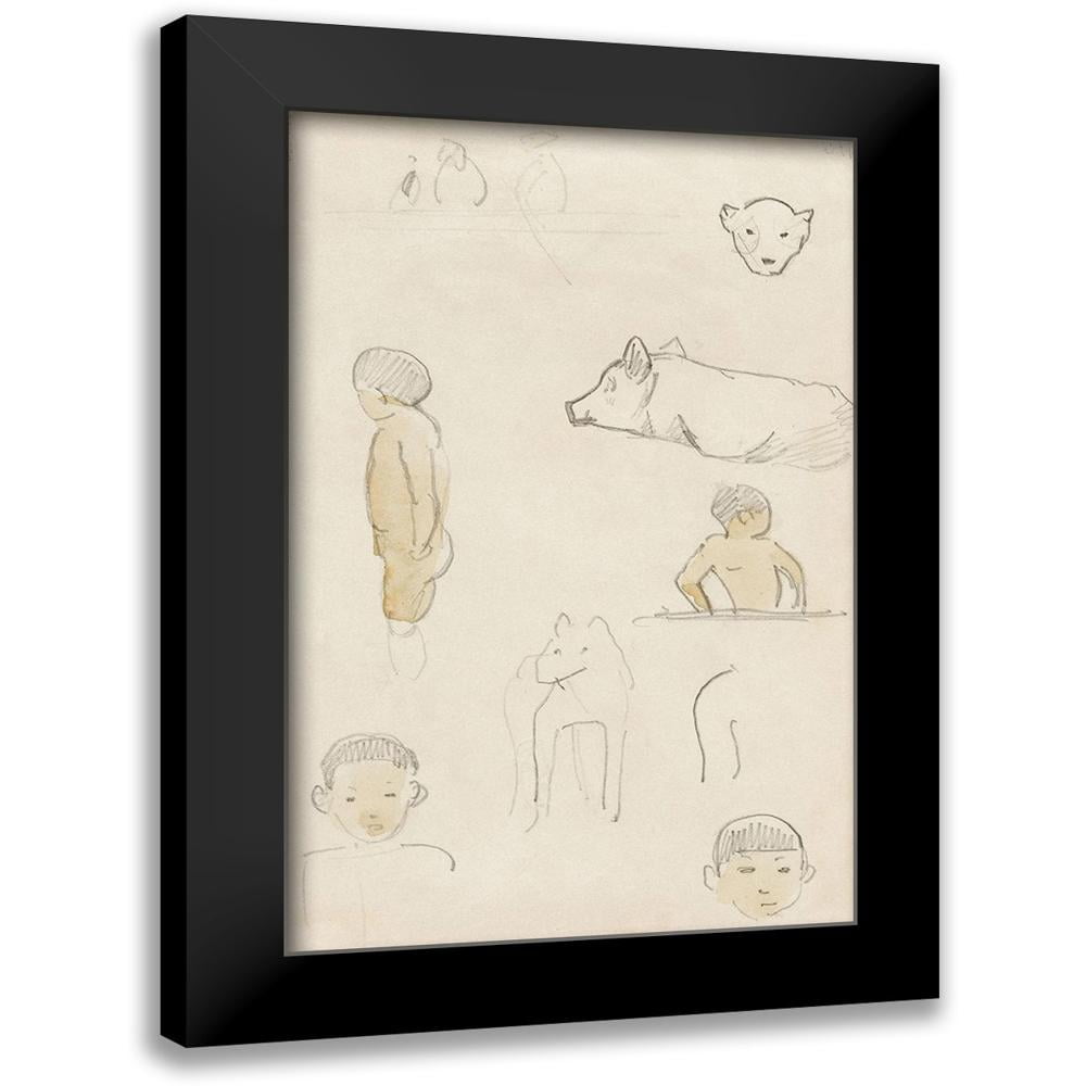 Gauguin, Paul 13x18 Black Modern Framed Museum Art Print Titled ...