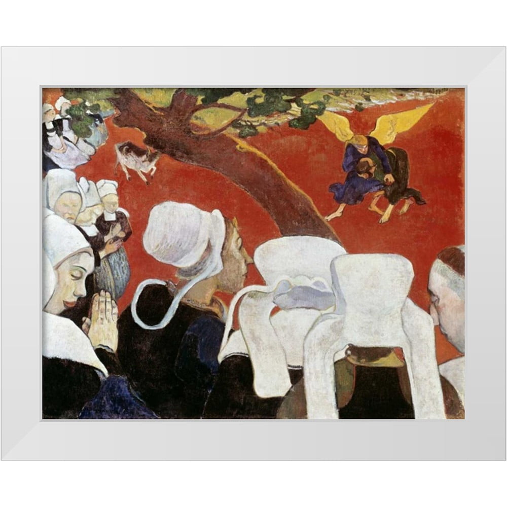 Gauguin, Paul 14x12 White Modern Wood Framed Museum Art Print Titled ...