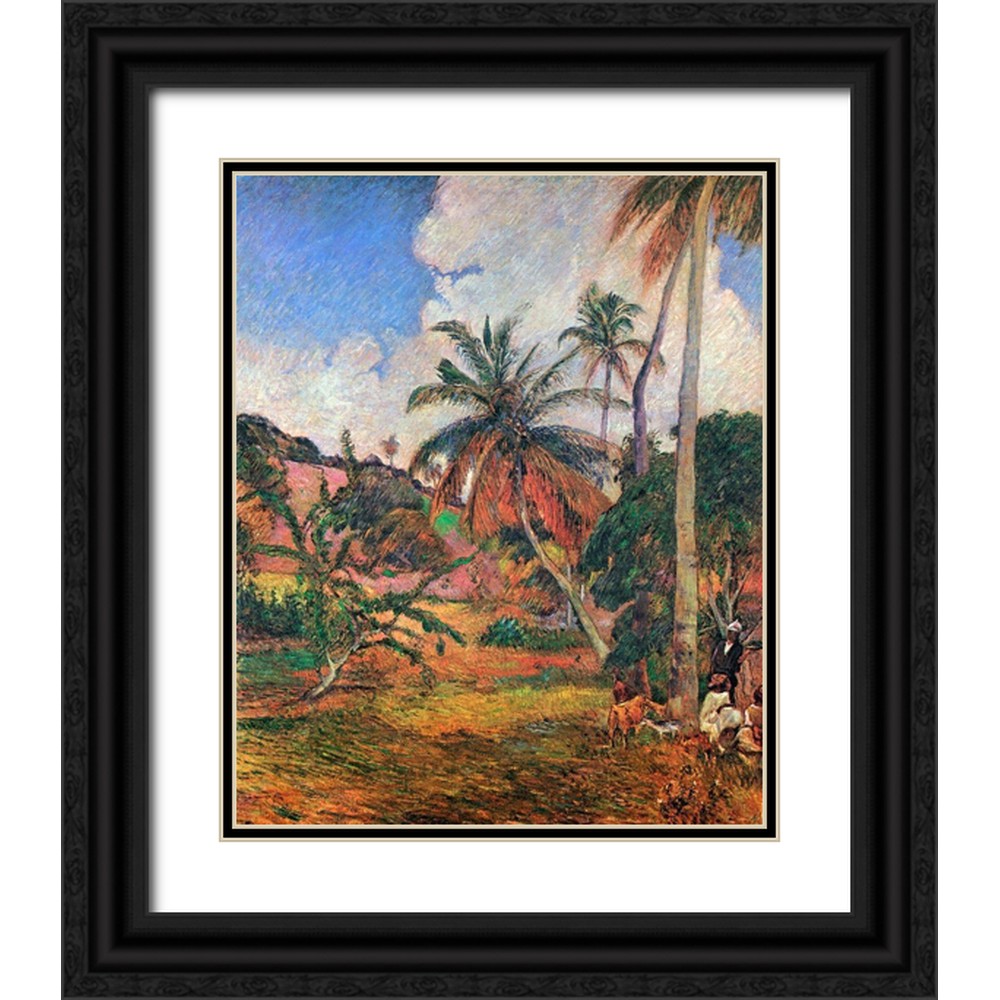 Gauguin, Paul 15x18 Black Ornate Wood Framed with Double Matting Museum ...