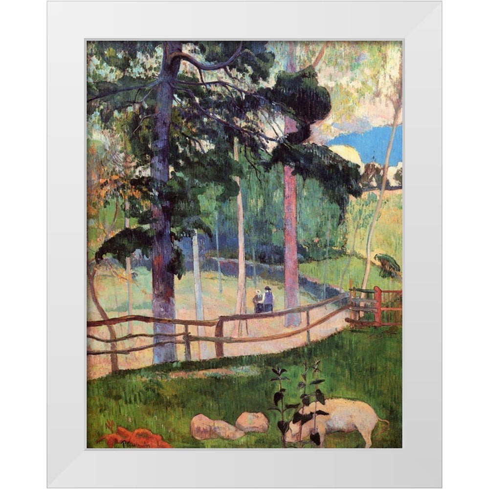 Gauguin, Paul 15x18 White Modern Wood Framed Museum Art Print Titled ...