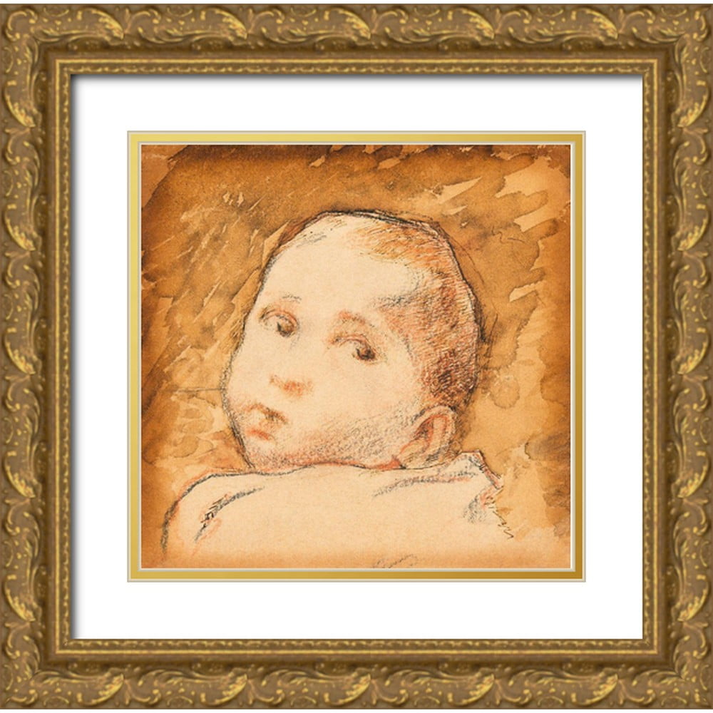 Gauguin, Paul 26x26 Gold Ornate Wood Framed with Double Matting Museum ...