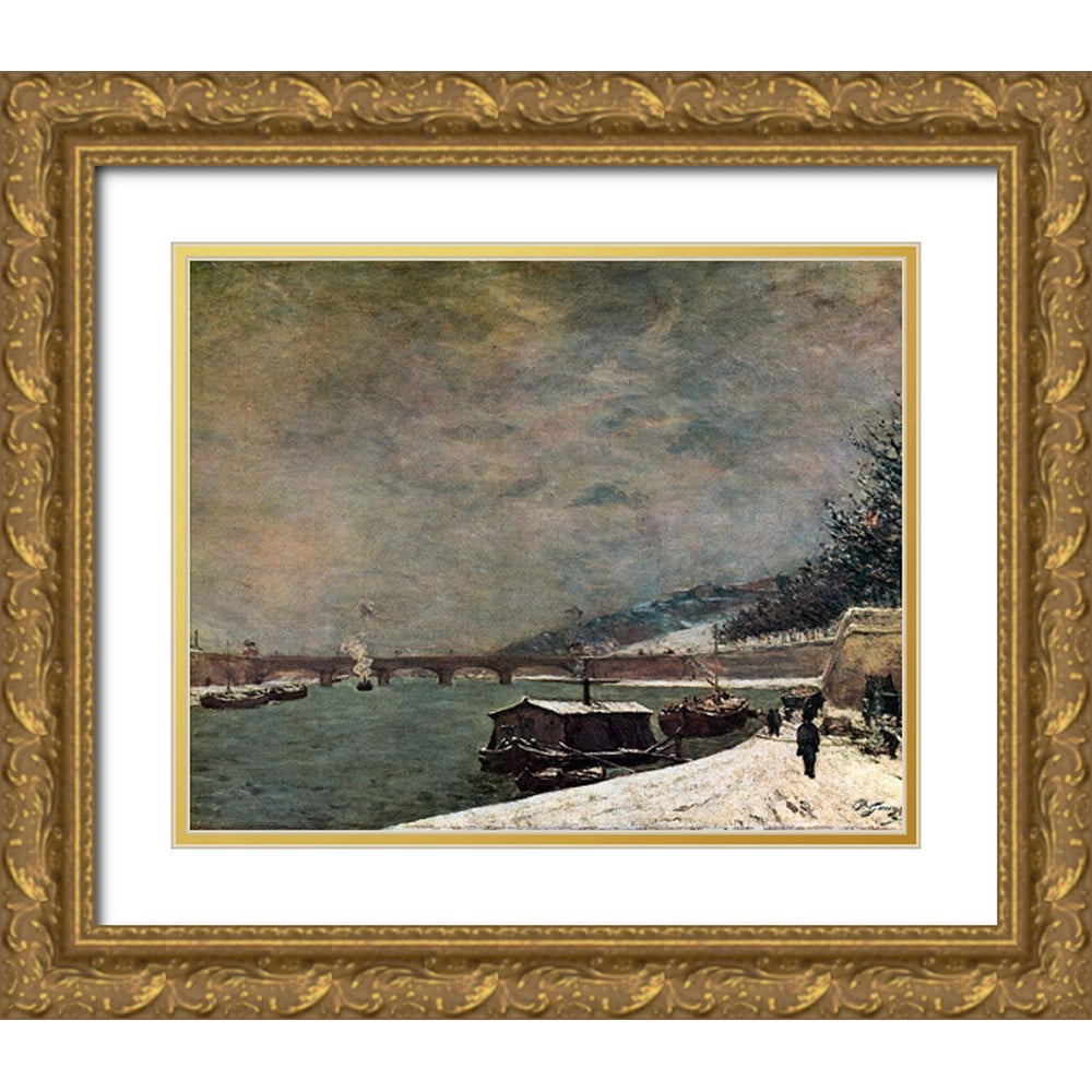 Gauguin, Paul 32x26 Gold Ornate Wood Framed with Double Matting Museum ...