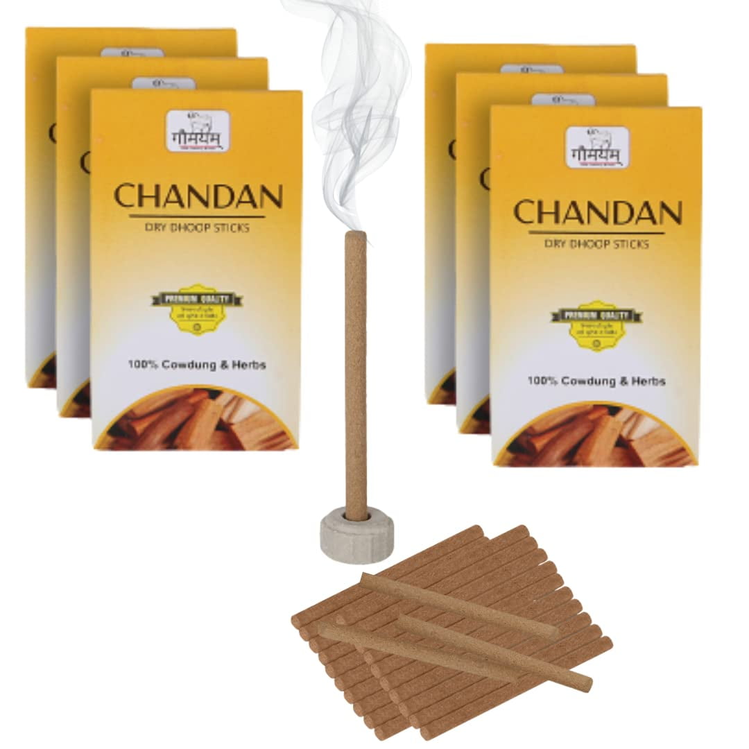 Gaumayam Herbal dhoop Sticks for puja dhoopam 60 cowdung dhoop Sticks ...