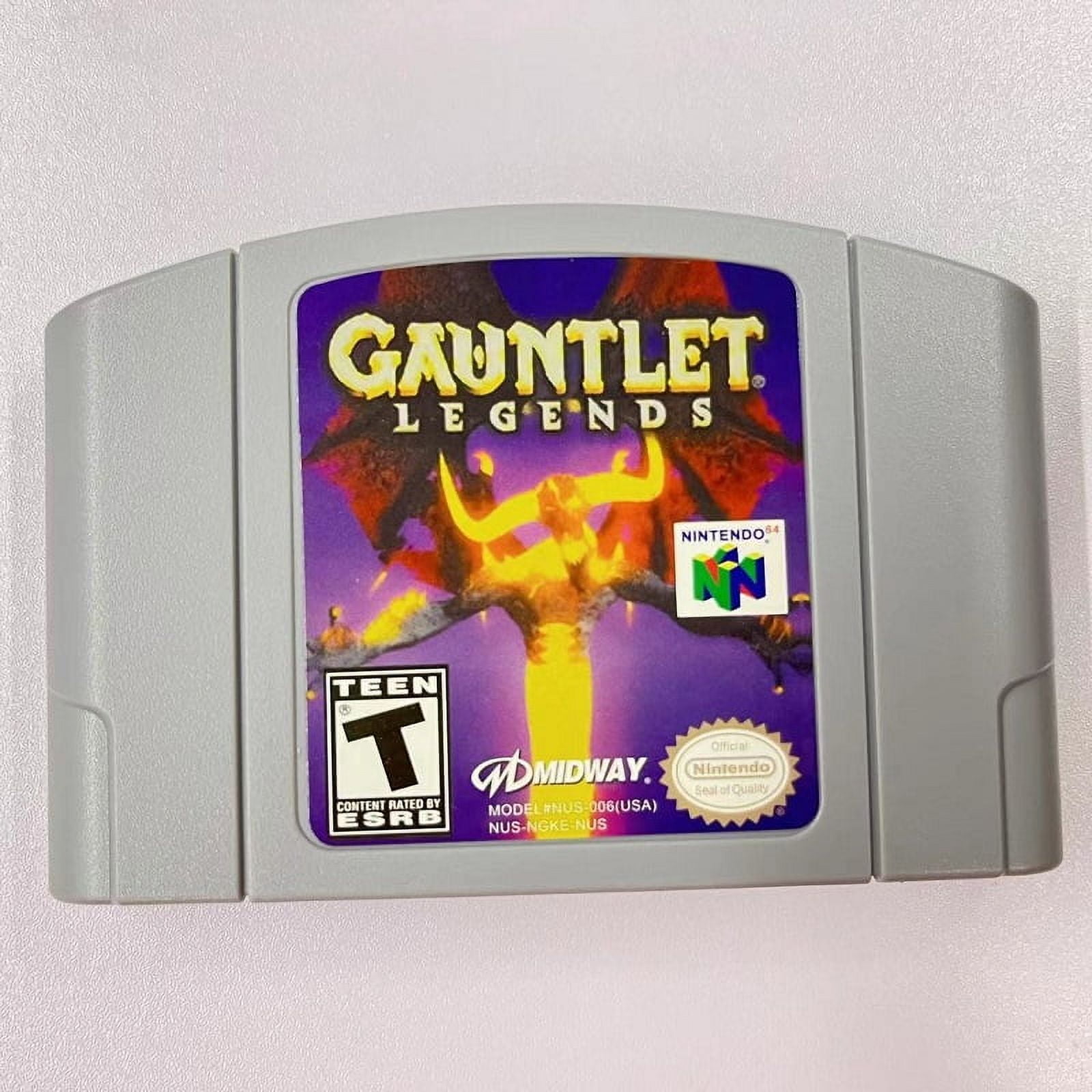 Nintendo Gauntlet Legends, Refurbished Fantasy Arcade Game, 4-Player ...