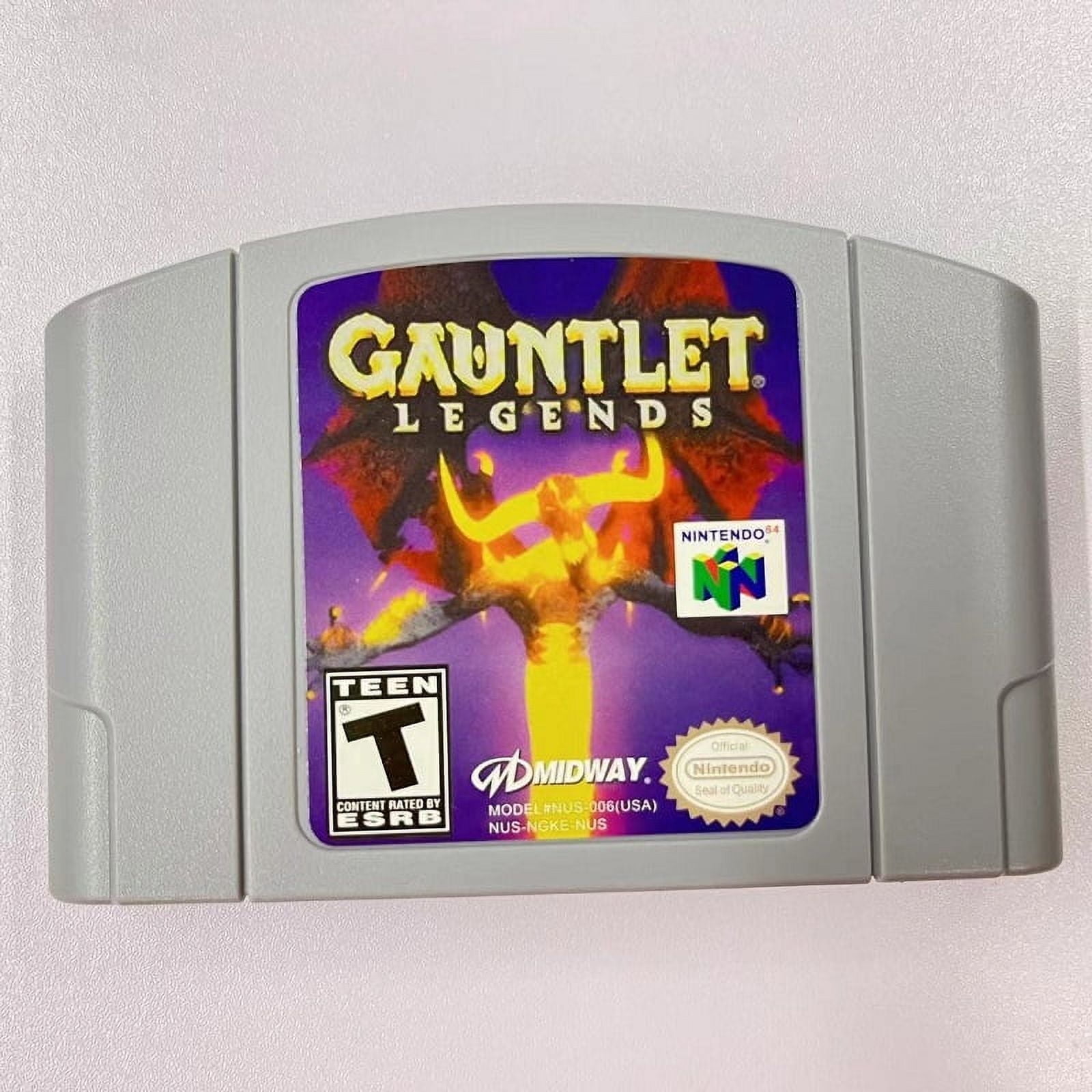 Gauntlet Legends Video Games Cartridge Card for N 64 Us Version ...