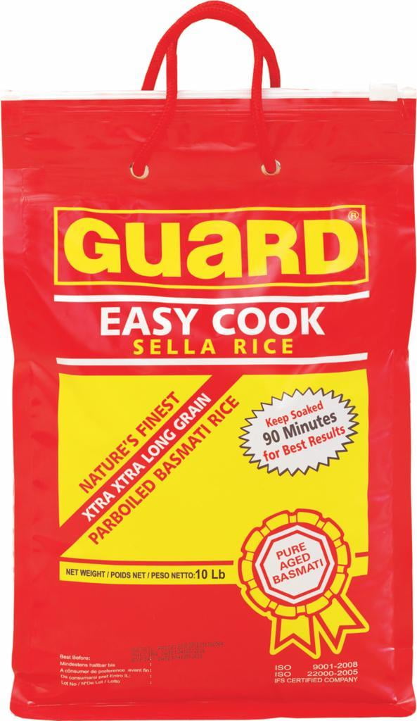 Guard - Easy Cook Sella/Parboiled Basmati Rice 10Lbs. - Walmart.com