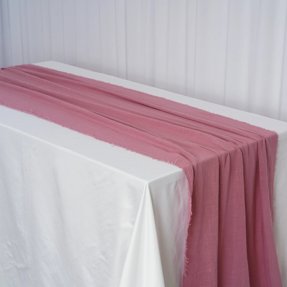 Gauze Cotton Wedding Table Runner Sage Retro Burr Texture Dining ...