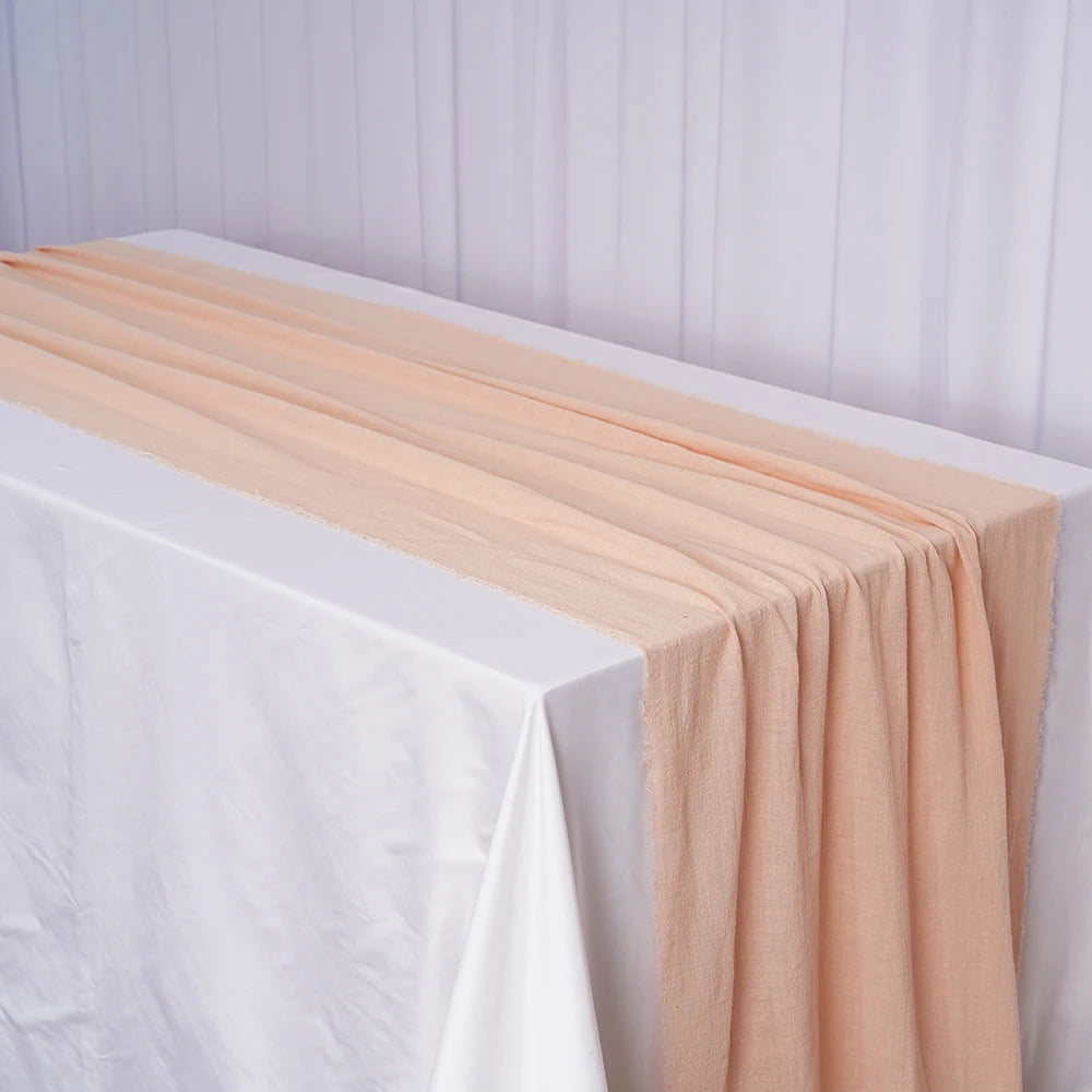 Gauze Cotton Wedding Table Runner Sage Retro Burr Texture Dining ...