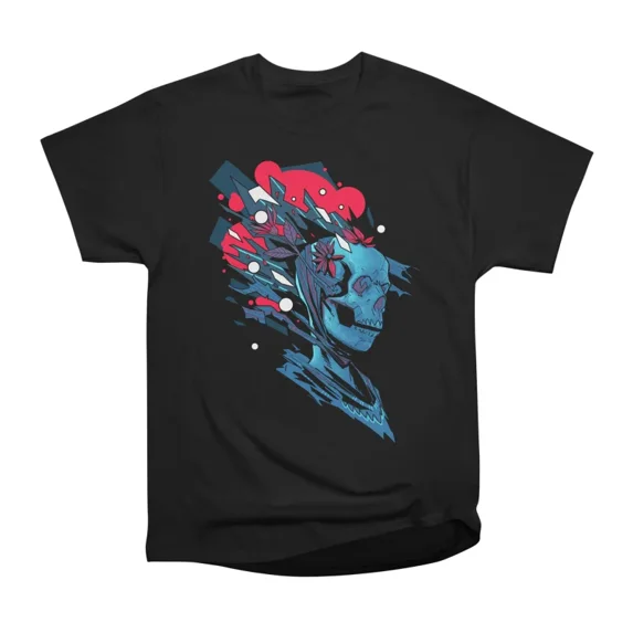 Gauze Explosion Skull T-Shirt Tee Gift For Him Merch For Her Apparel ...