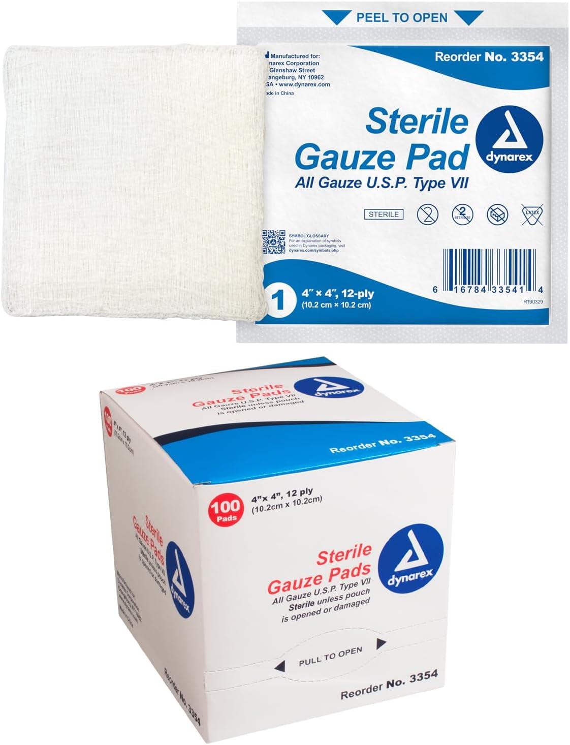 Gauze Pads - Absorbent Cotton Fabric With Folded Edges - Soft, Durable ...