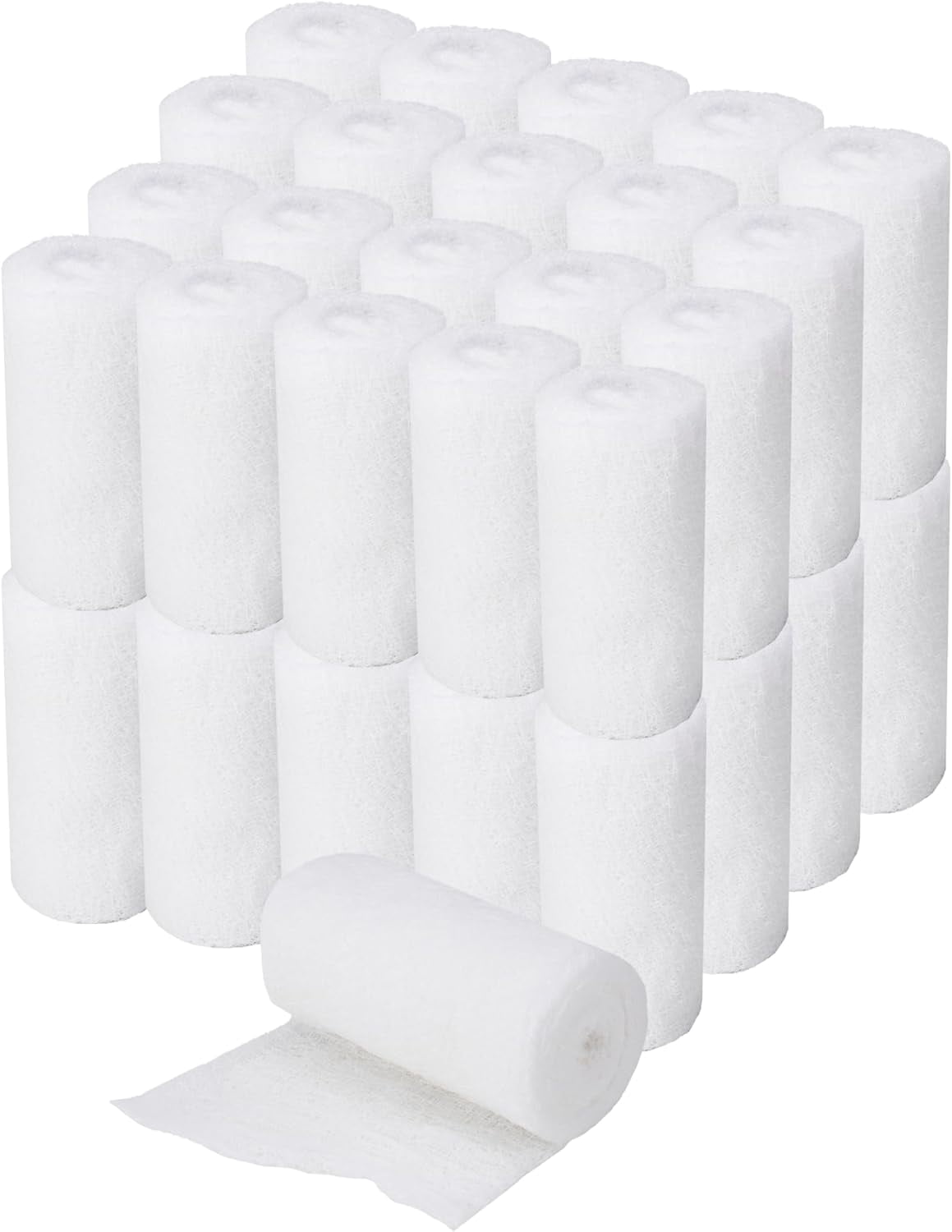Gauze Rolls [50 Rolls] - 4.5” x 4.1 Yards, 100% Cotton Wound Dressing ...