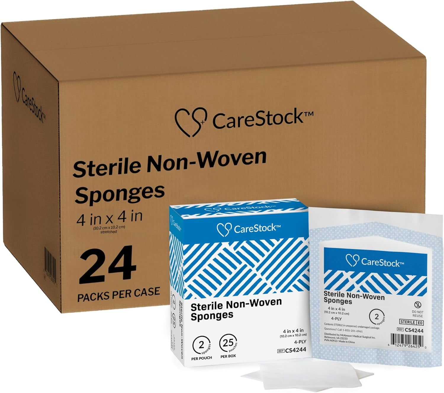 Gauze Sponge 4x4 [1200 Count] Sterile Gauze Pads, 4-Ply, Medical Grade ...