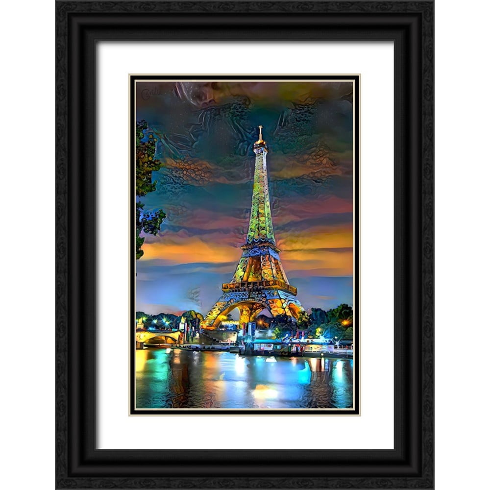 Gavidia, Pedro 11x14 Black Ornate Wood Framed with Double Matting Museum Art Print Titled ...