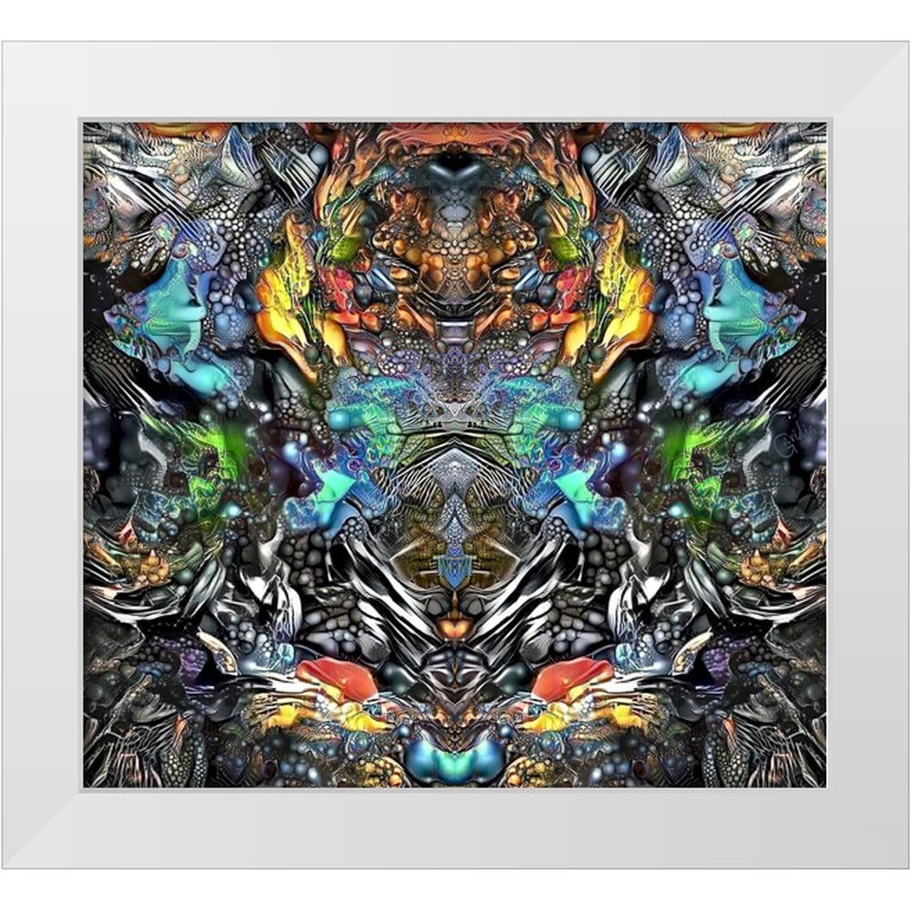Gavidia, Pedro 13x12 White Modern Wood Framed Museum Art Print Titled - Evolution - Walmart.com