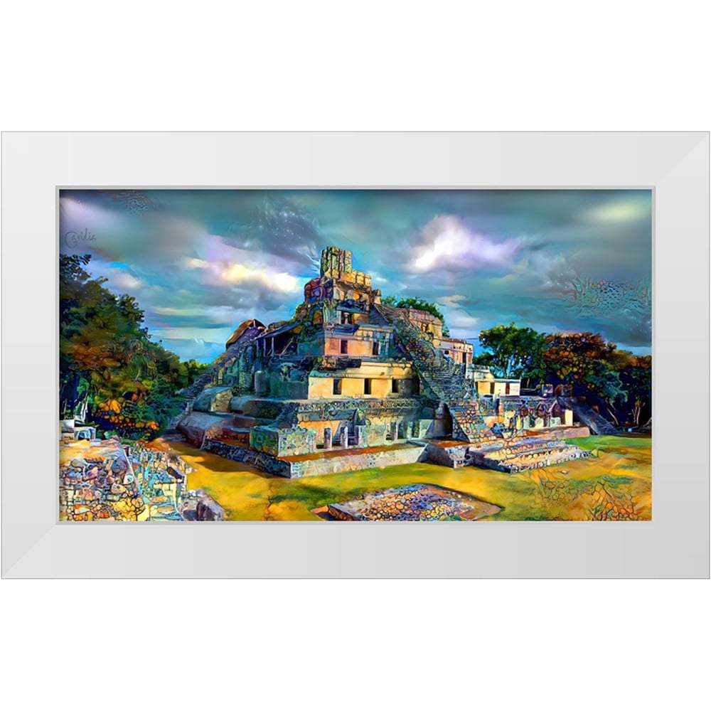 Gavidia, Pedro 18x12 White Modern Wood Framed Museum Art Print Titled ...