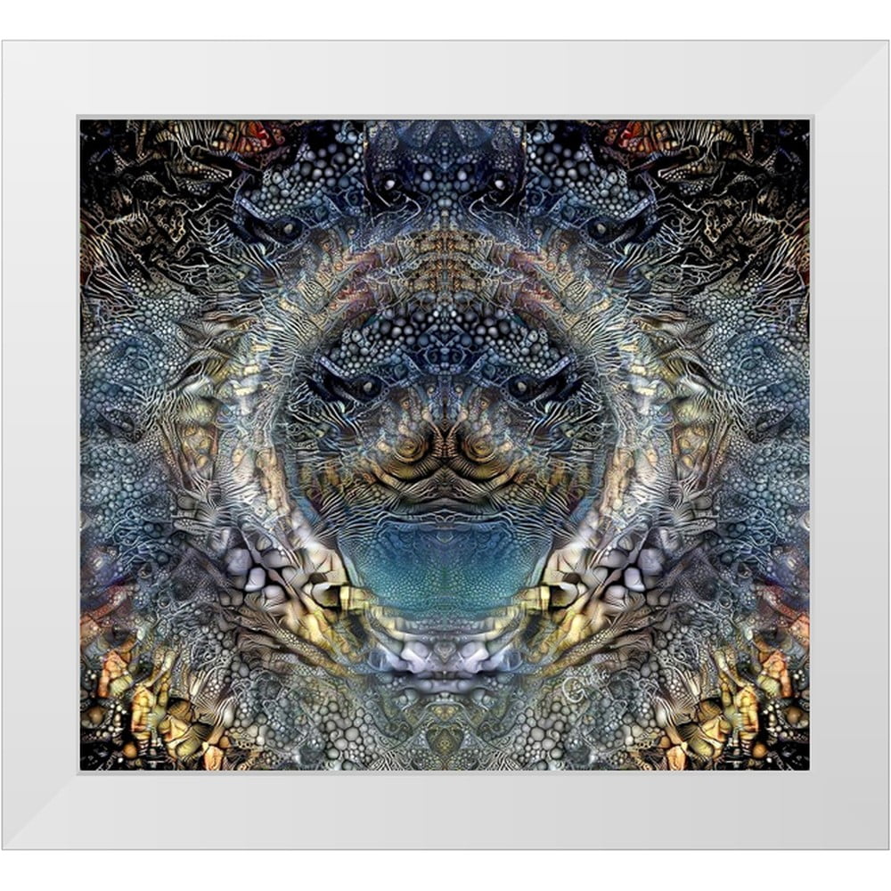 Gavidia, Pedro 29x26 White Modern Wood Framed Museum Art Print Titled ...