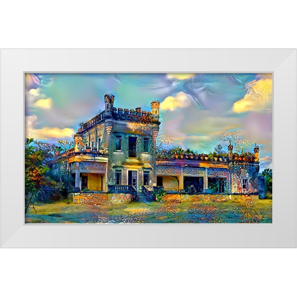 Gavidia, Pedro 32x21 White Modern Wood Framed Museum Art Print Titled ...