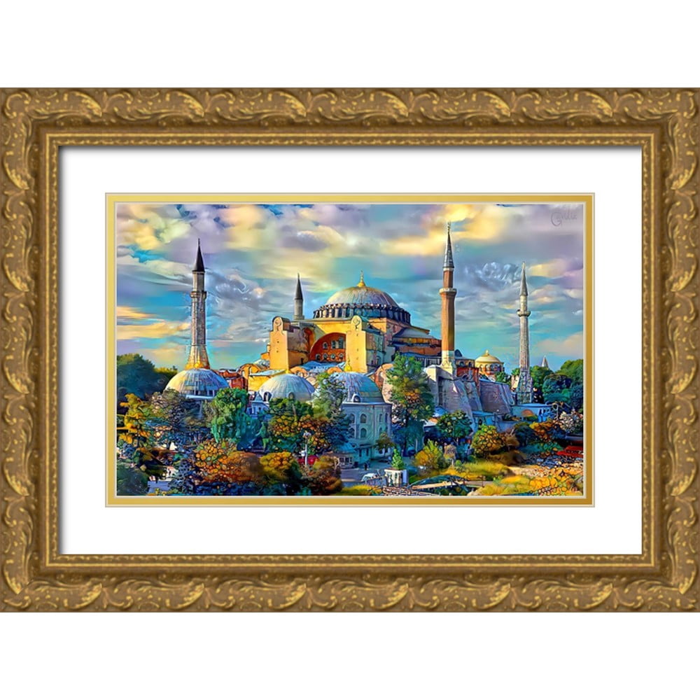 Gavidia, Pedro 32x22 Gold Ornate Wood Framed with Double Matting Museum ...