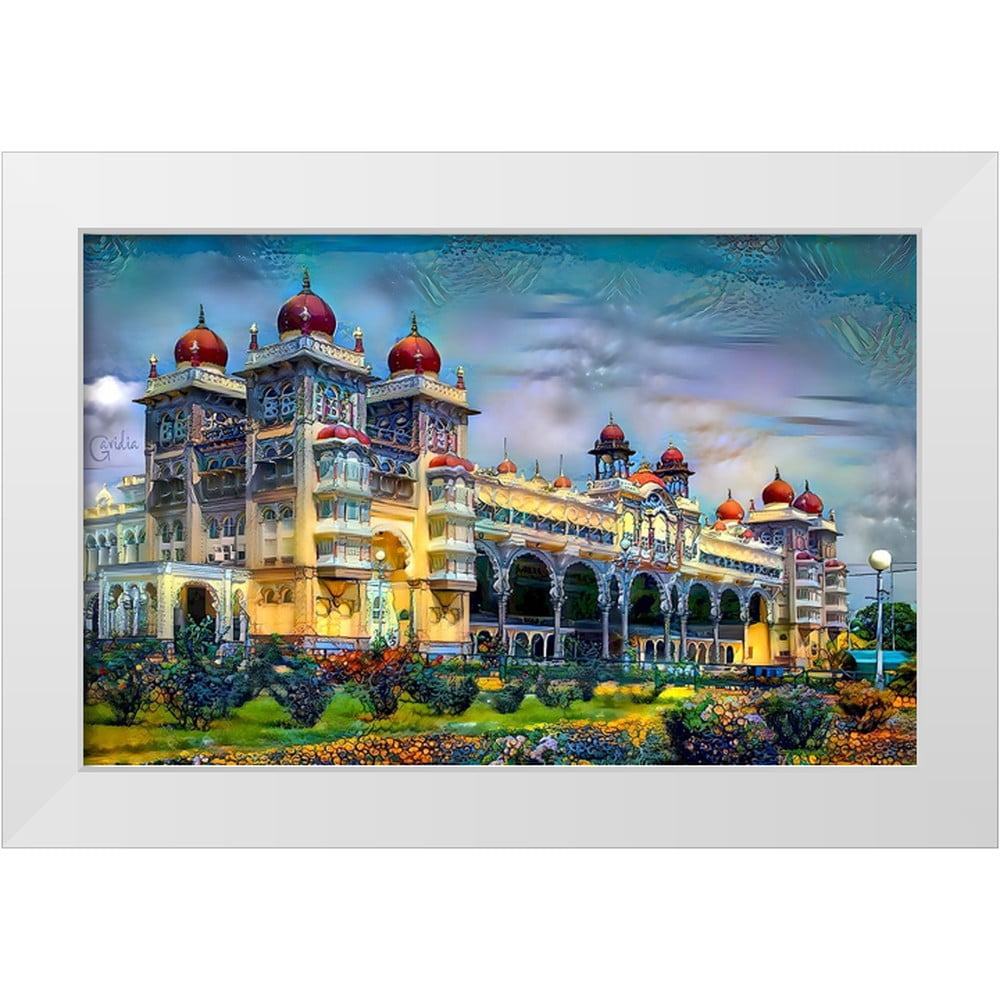 Gavidia, Pedro 32x22 White Modern Wood Framed Museum Art Print Titled ...