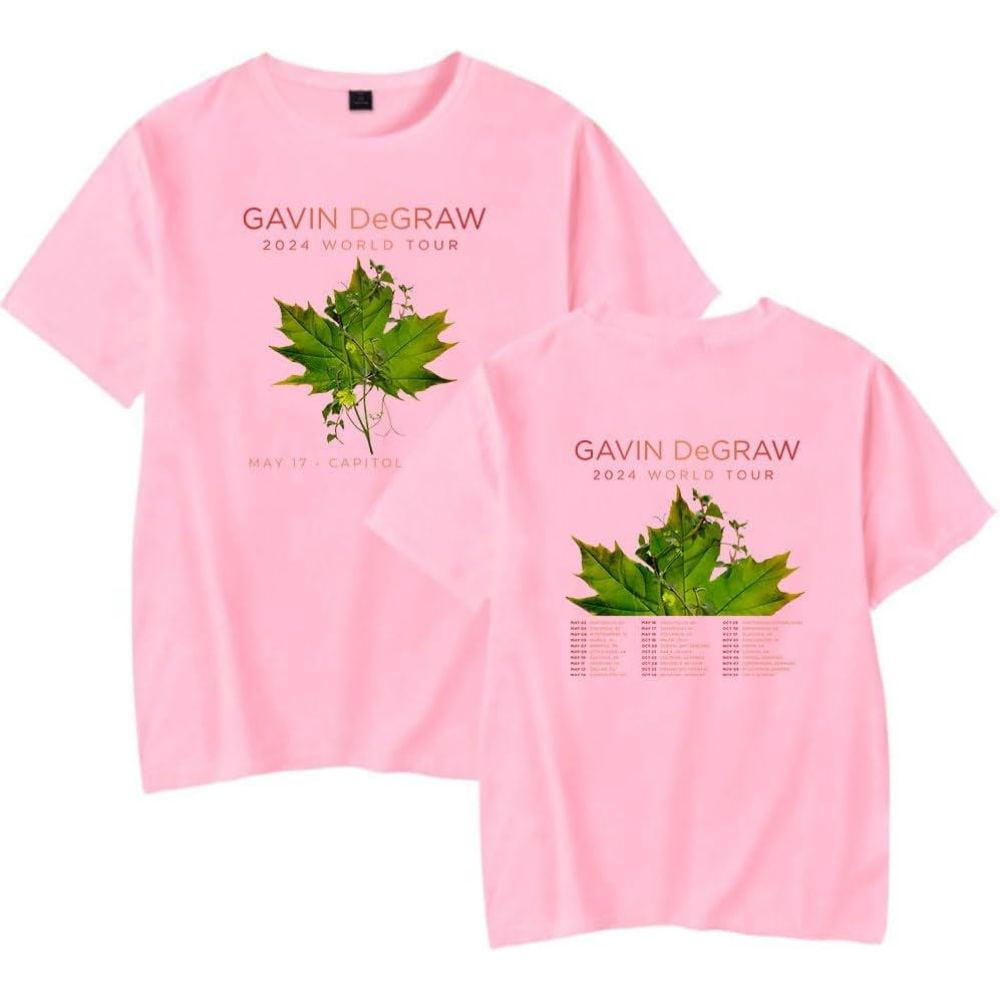 Gavin DeGraw 2024 World Tour Merch Short Sleeve T-shirt Unisex Fashion ...