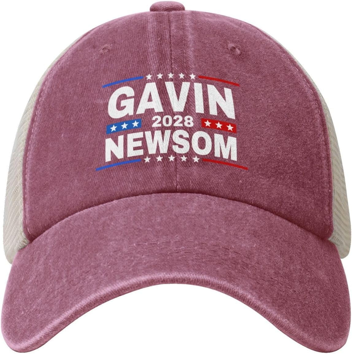 Gavin Newsom 2028 Denim Cap - Election Mesh Hat - Walmart.com