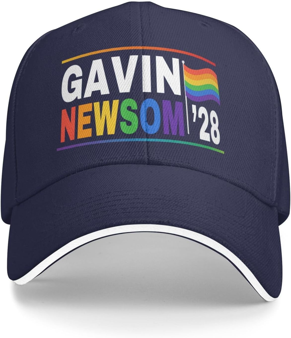 Gavin Newsom 2028 Election Hat - LGBTQ+ Backed President Cap - Walmart.com