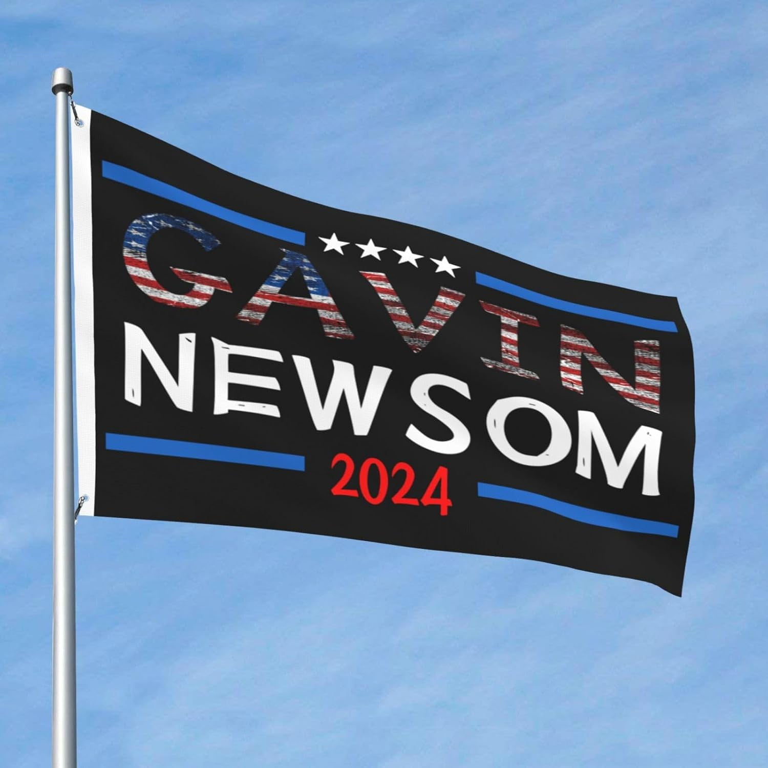 Gavin Newsom 47 th President USA America 2024 Election Premium 2x3FT Flag - Durable and Vibrant ...