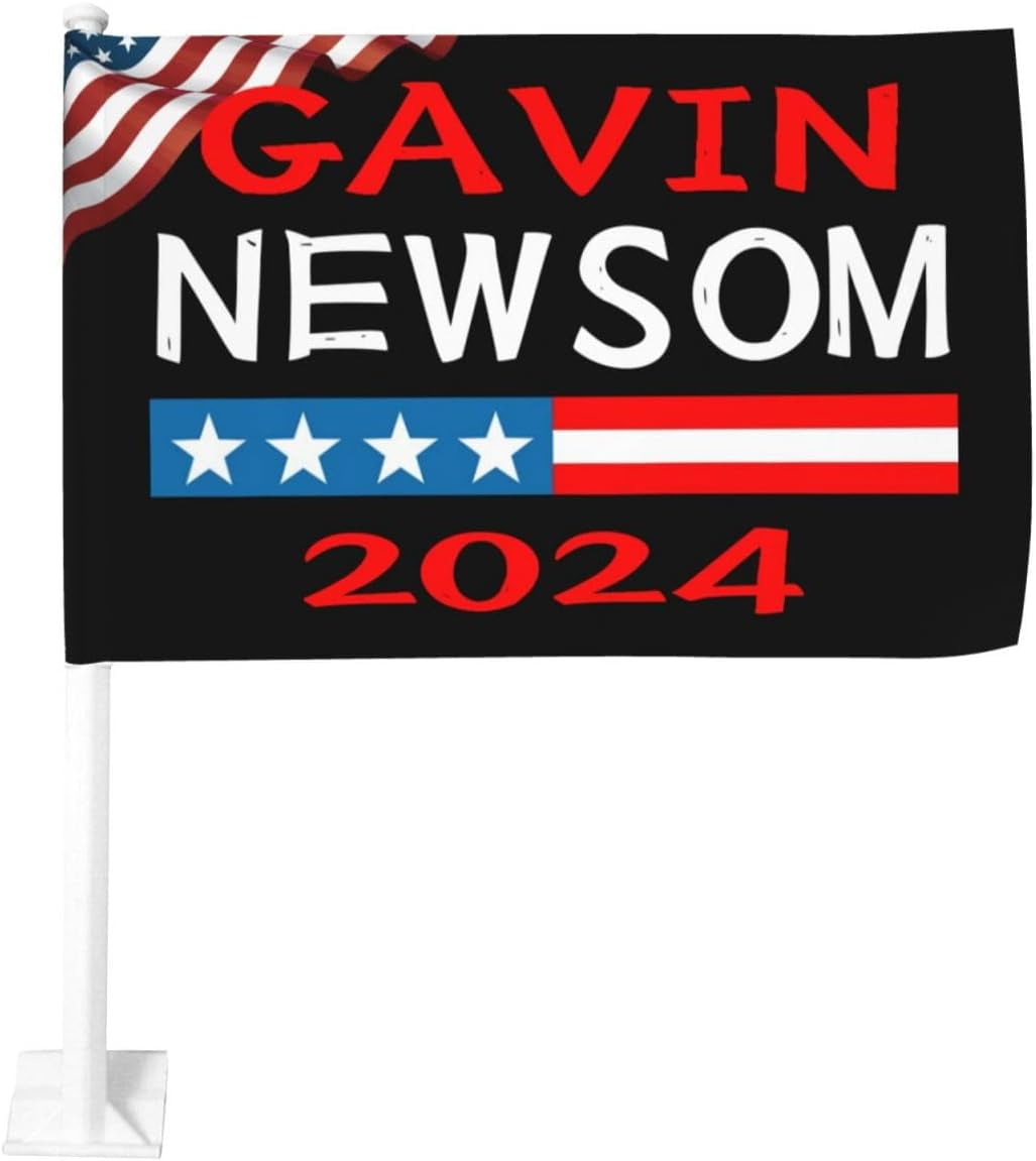 Gavin Newsom for President Car Flag 12"x18" Car Window Clip Decor Flags ...