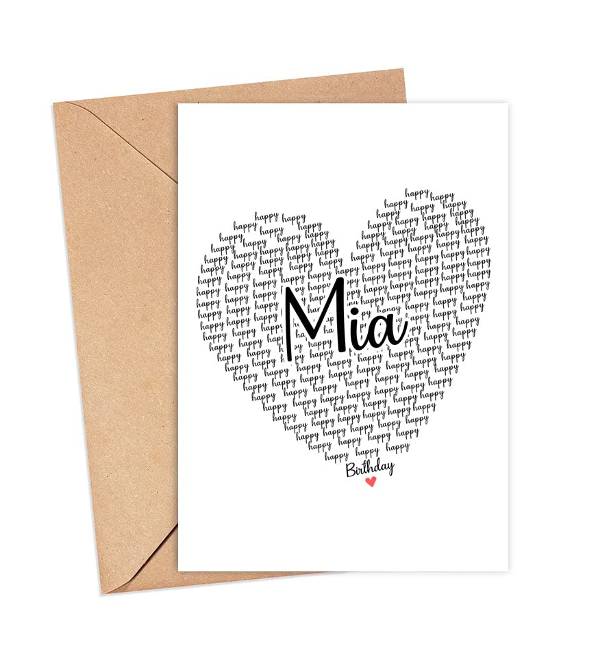 GavinsDesigns Happy Birthday Mia Card - SMRCute Happy Birthday ...