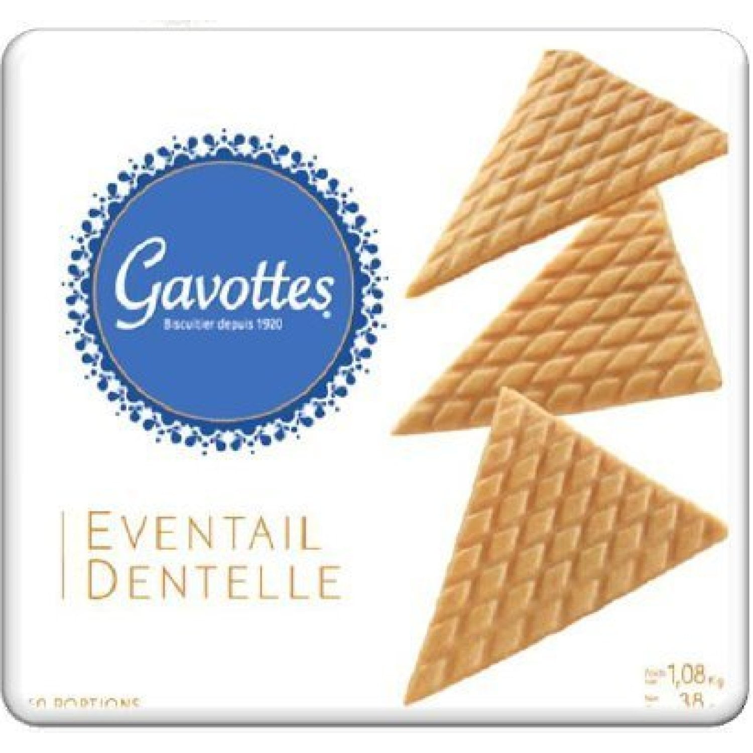 Gavottes Crispy Rolled and Fan Wafers (TIN box 52.91oz) - Walmart.com