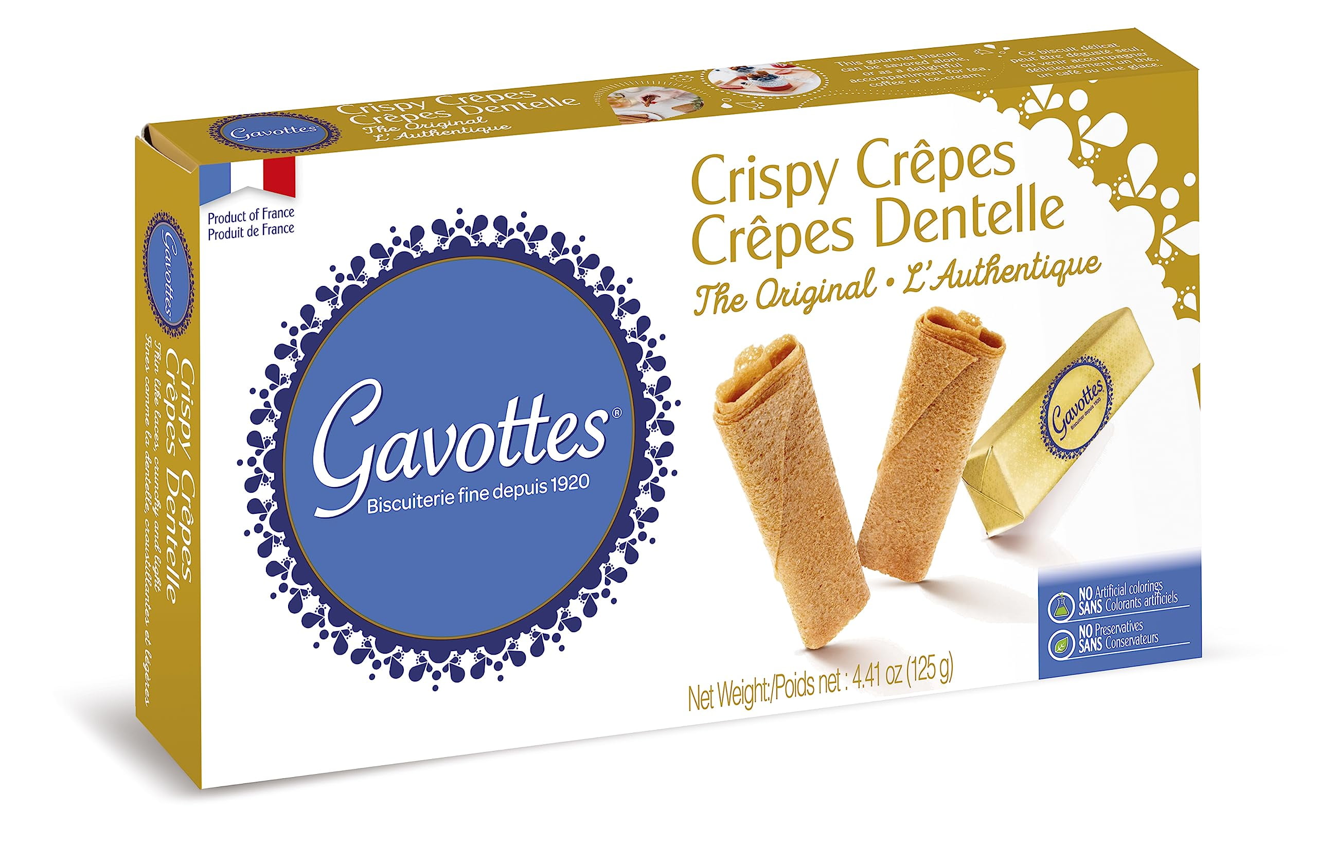 Gavottes Gourmet French AJH3 Lace Crispy Crepes - Individually Wrapped ...
