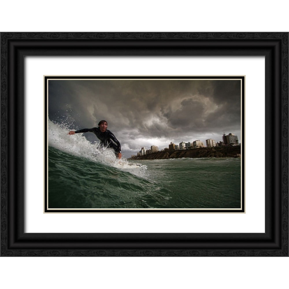 Gavra, Assaf 14x11 Black Ornate Wood Framed with Double Matting Museum ...