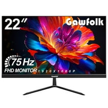 Gawfolk 24 Inch Monitor FHD 1080p 75Hz Ultra-Thin Bezel-less VA Display ...