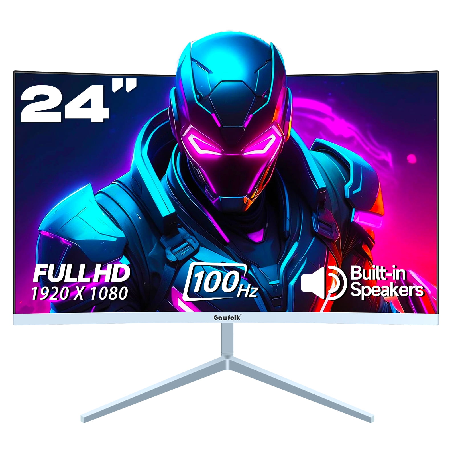 Gawfolk 24 Inch Business PC Monitor 1080P 100HZ Refresh Rate Gaming ...
