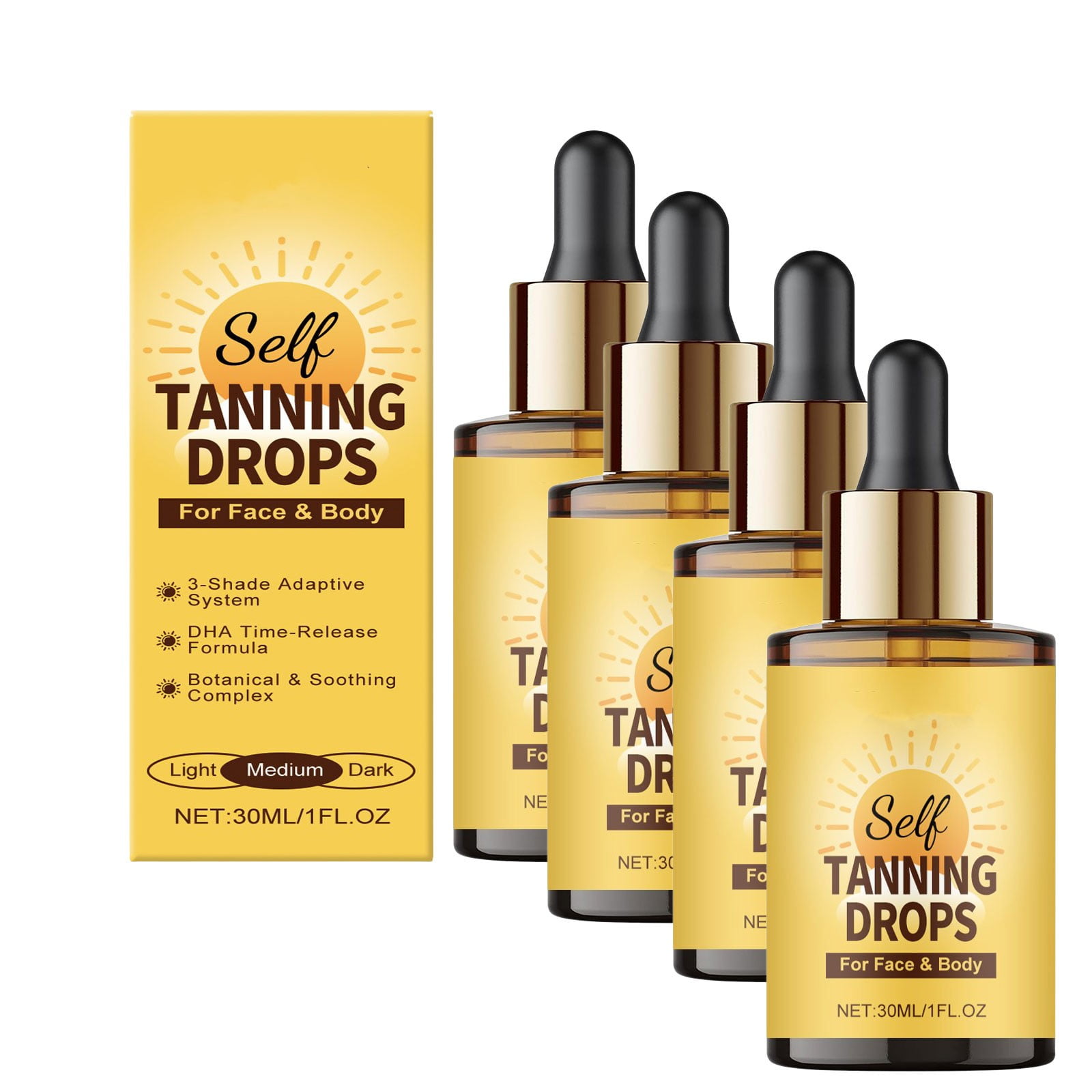 Gawie Facial Self Tanning Drops,Tanning Drops for Face & Body, Gradual ...