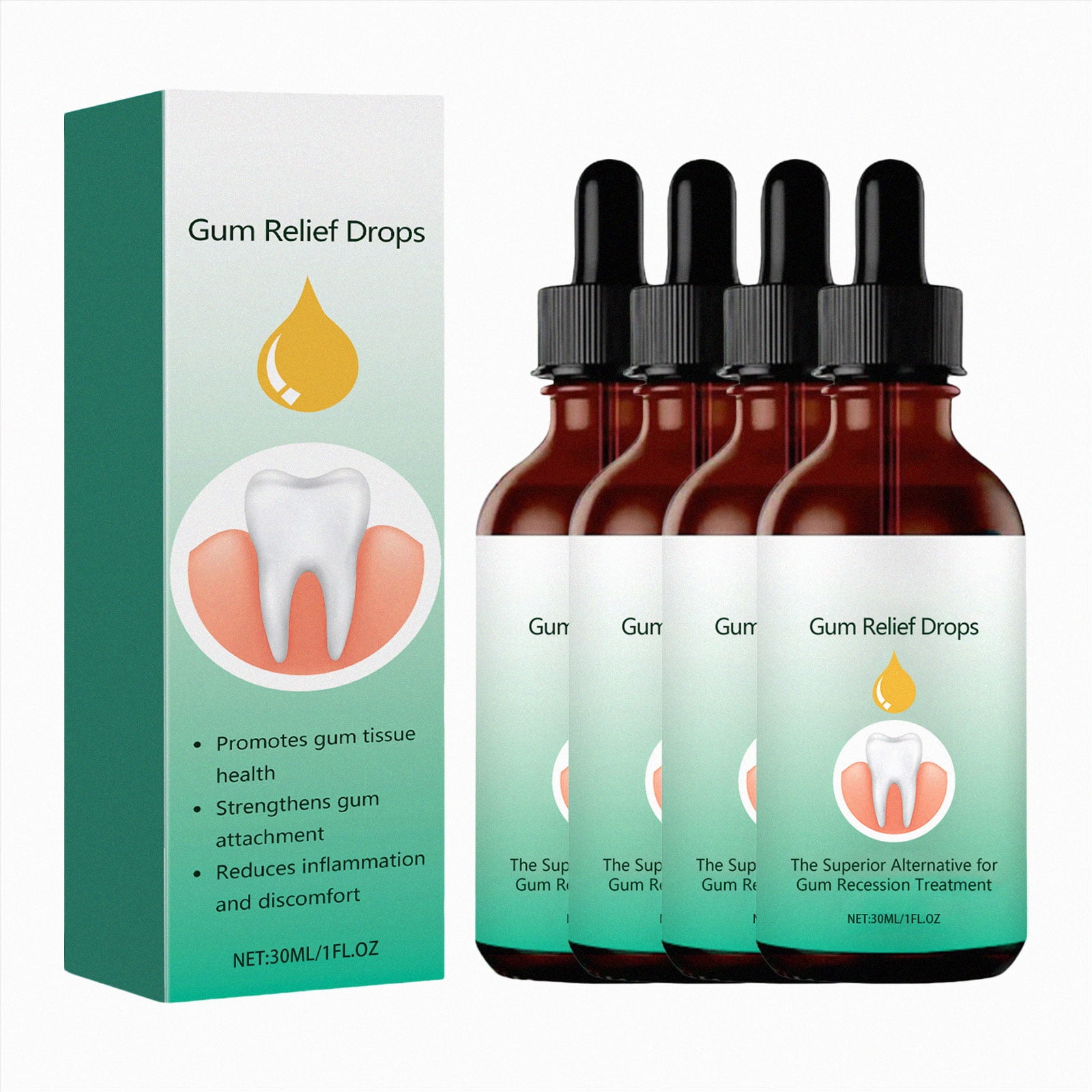 Gawie Gum Regrowth Drops,Gum Relíef Drops, Gum Natural Liquid Drops for ...