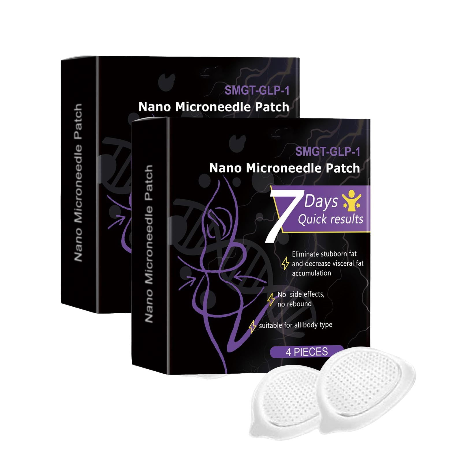 Gawie SMGT-GLP-1 Nano MicroNeedle Platch, Nano Micro Needle Plaster ...