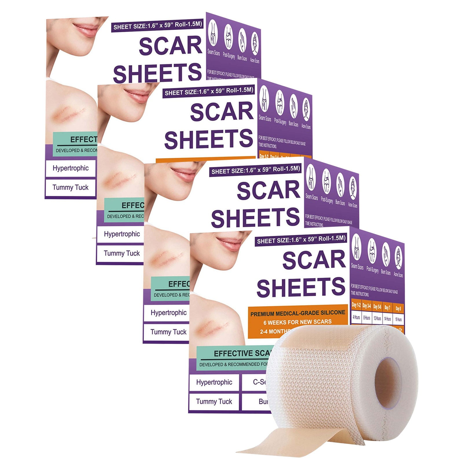 Gawie Silicone Scar Sheets,Silicone Scar Tape,Silikon Pflaster,Silicone ...