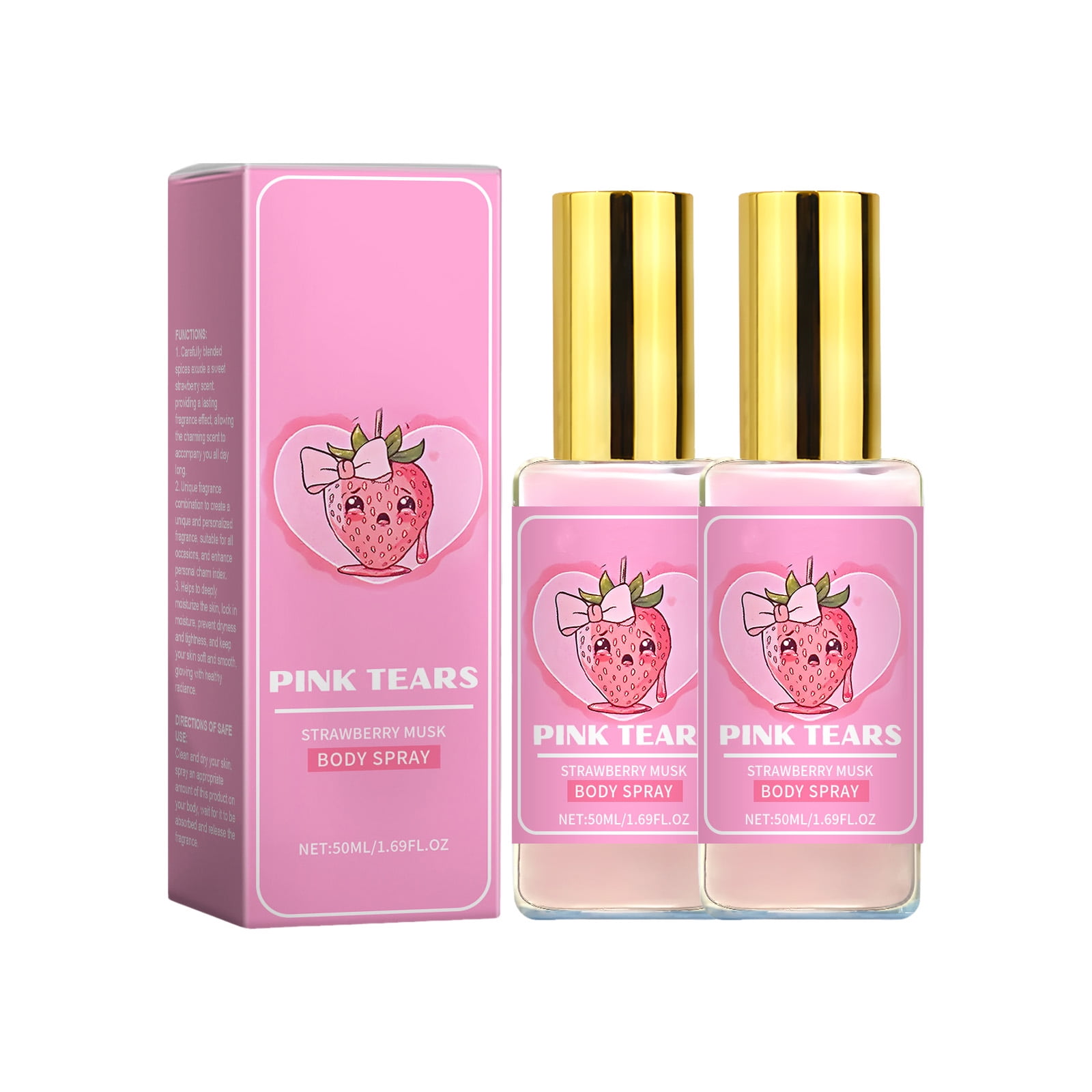 Gawie Strawberry Tears Body Mist,Fresh Strawberry Body Milk Mist Spray ...