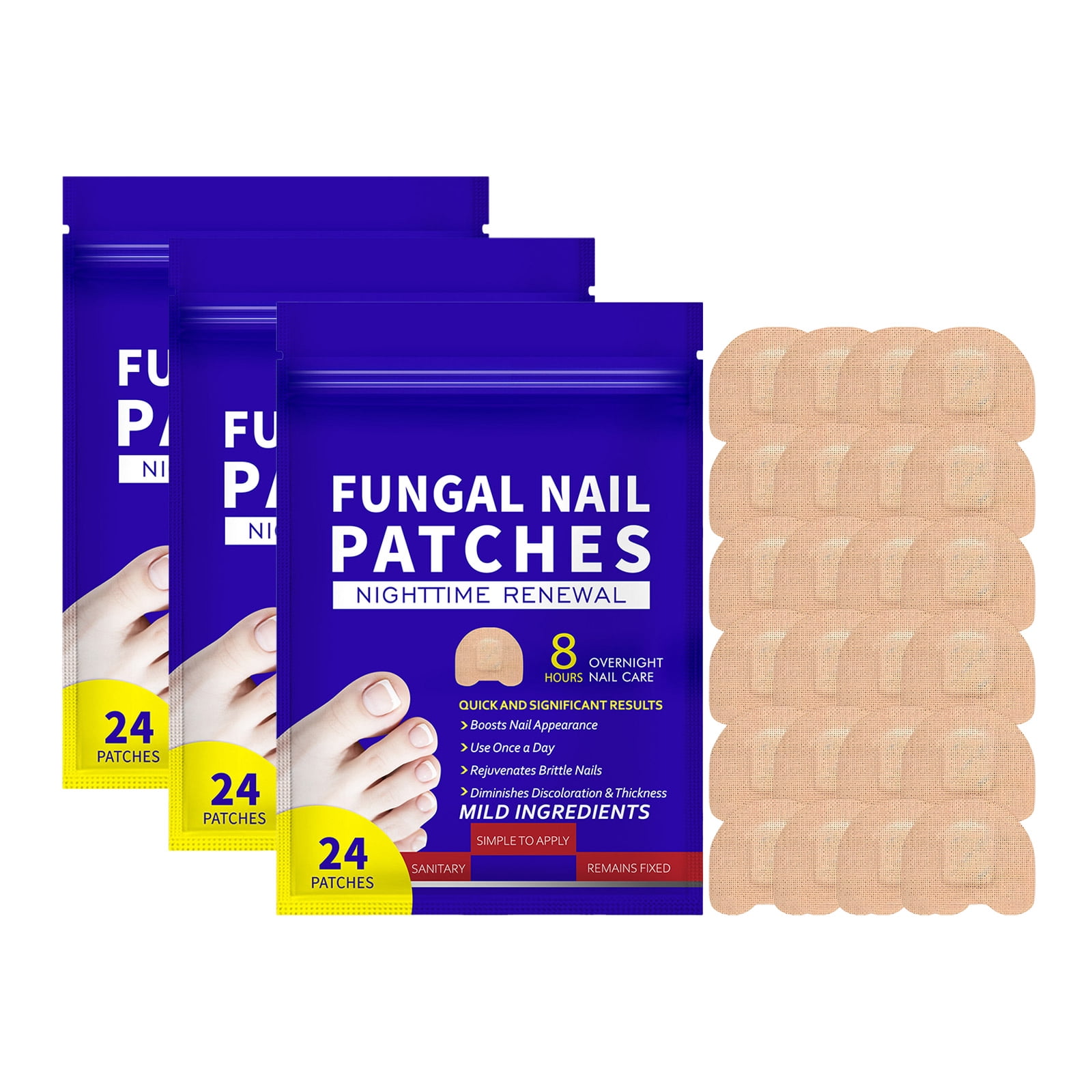 Gawie Toe Nail Fungus Treātments – 24 Pcs Extra Strength Overnight Nail ...