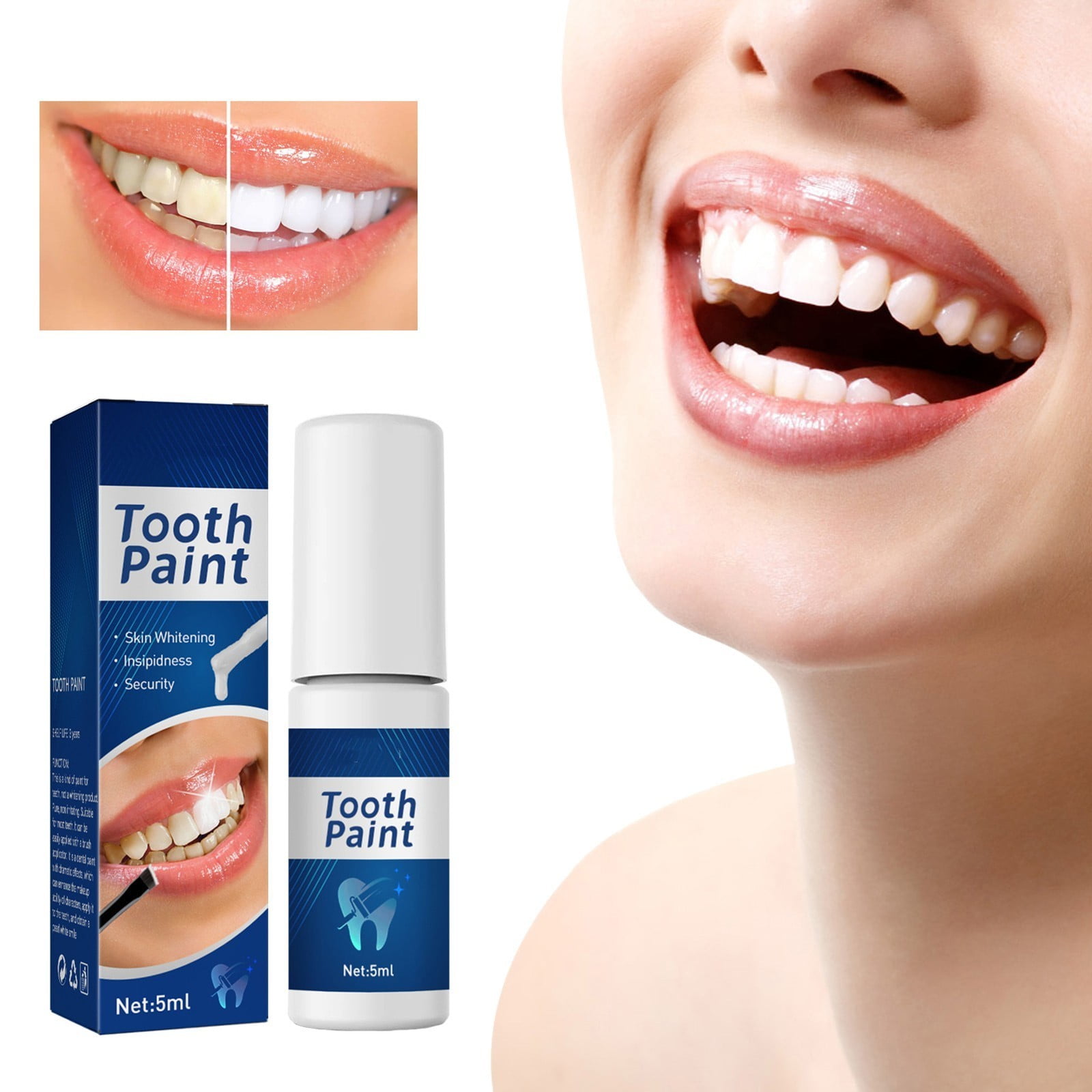 Gawie Tooth Paint: Instant Teeth Kit, White Paint for Teeth, Tooth ...