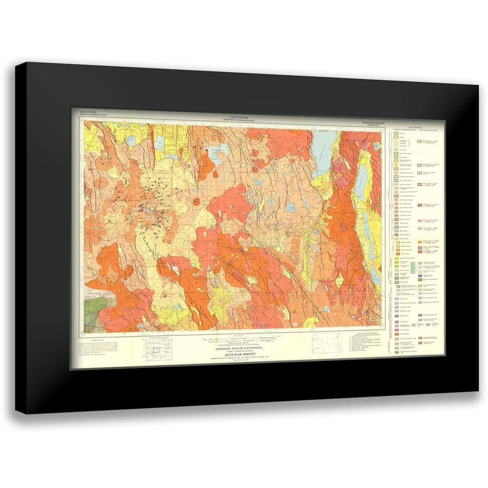 Gay 18x13 Black Modern Framed Museum Art Print Titled - Geologic ...