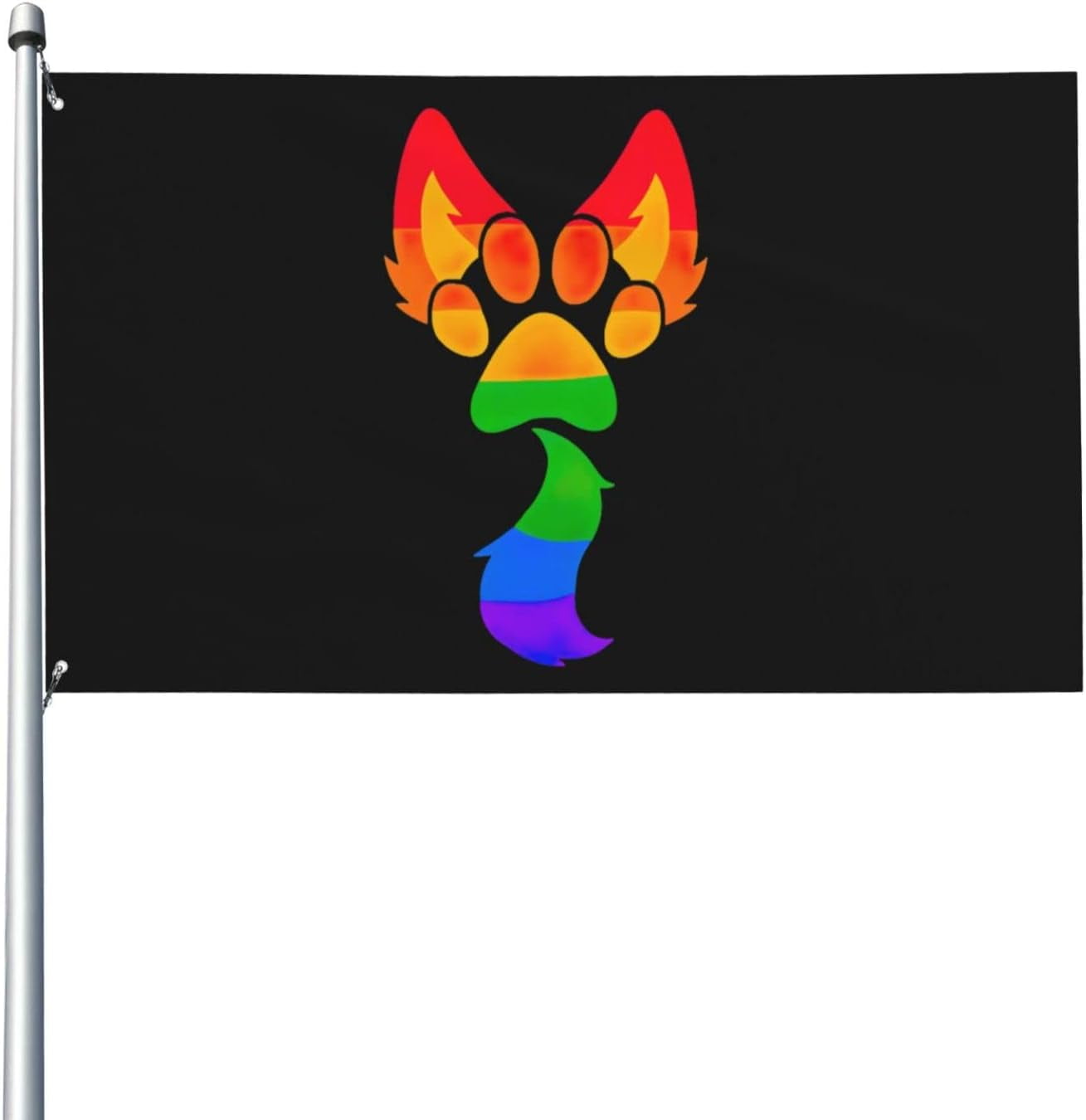 Gay Furry Pride Flag 3x5 Ft Double Side Outdoor Farmhouse Yard Sign ...