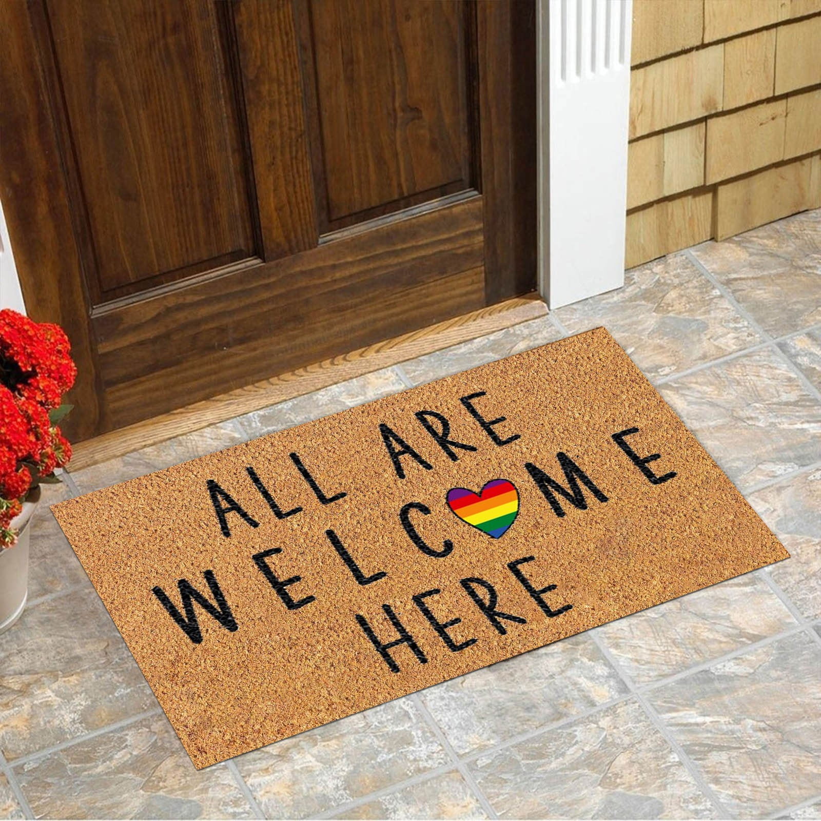 Gay Letter Carpet Non-Slip Entry Door Mat, Absorbent Bathroom Kitchen ...