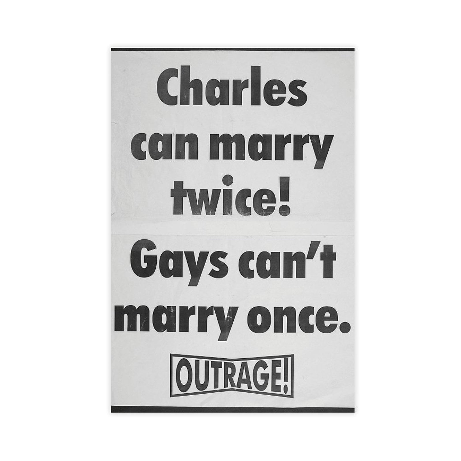 Gay Liberation Front Manifesto, Outrage Poster Posters Art Print ...