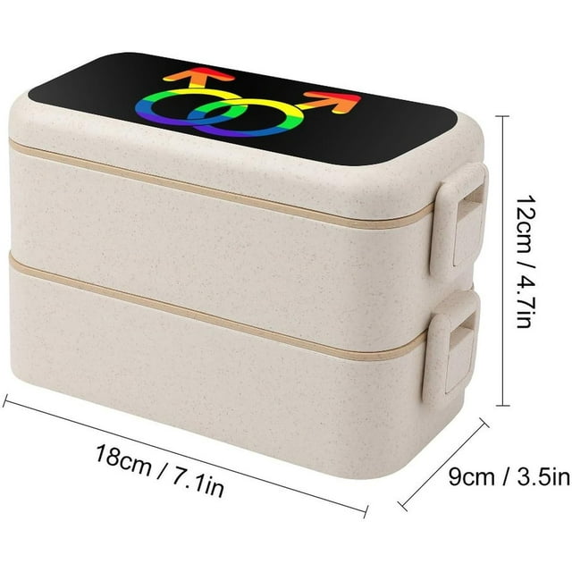 Gay Love Lgbt Adult Bento Box Leak-Proof Lunch Box Food Storage ...